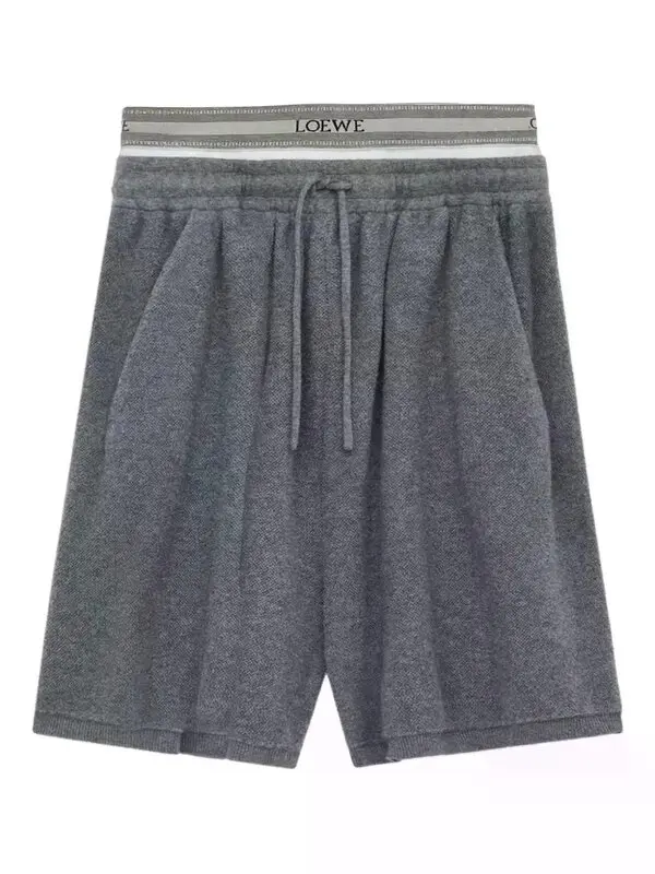 Loewe Elasticated-waistband Shorts - Grey