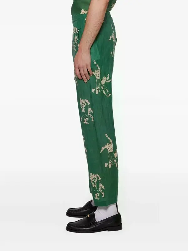 BODE Football-print Pajama Trousers