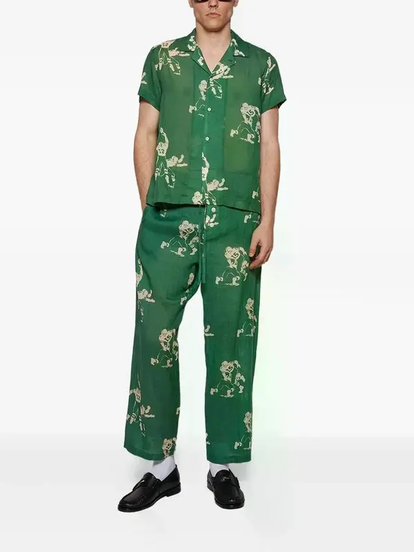 BODE Football-print Pajama Trousers