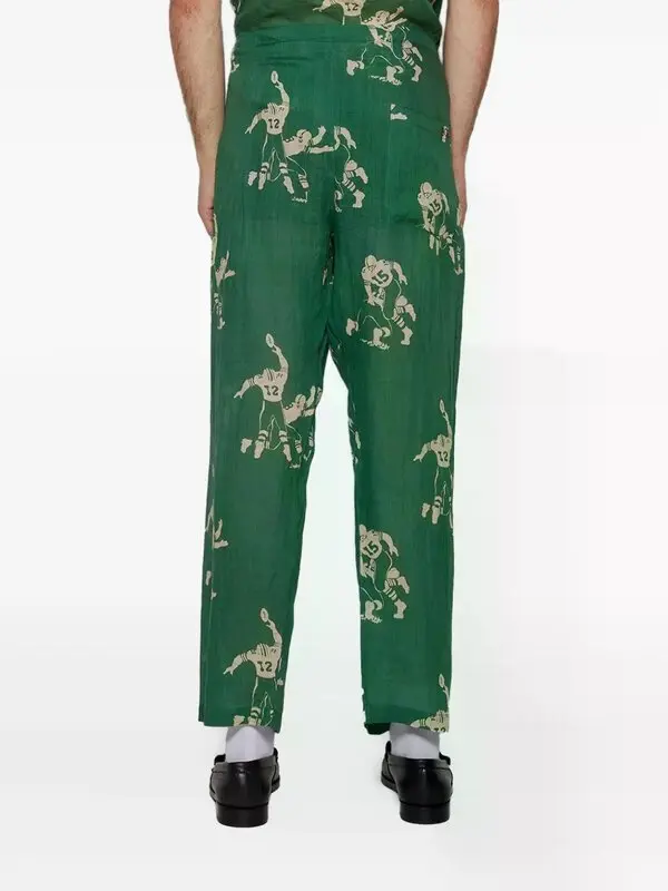 BODE Football-print Pajama Trousers