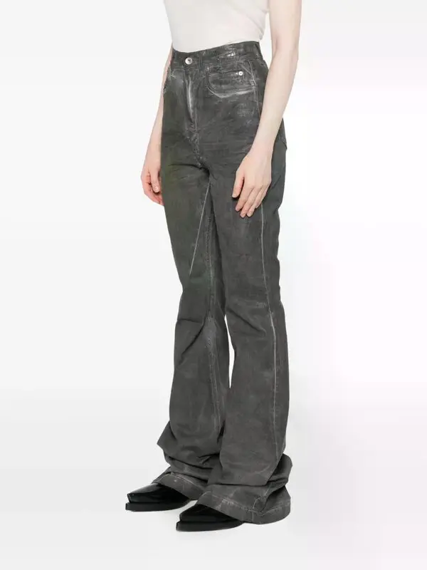 Rick Owens Distressed Flared Jeans
