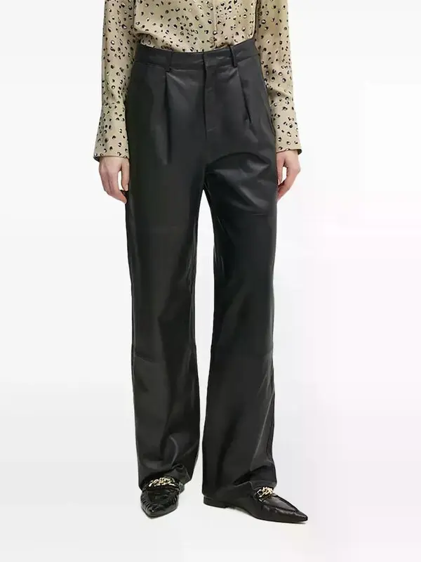 JOOP! Pleated Leather Trousers