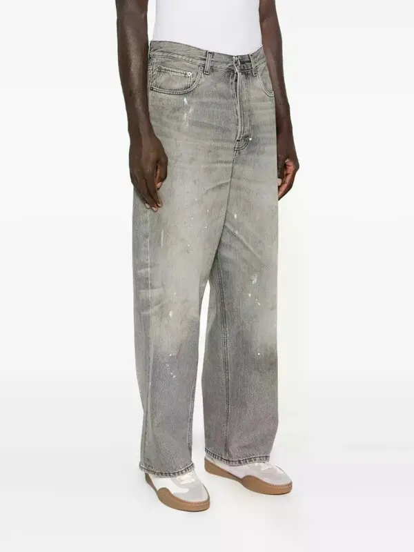 HAIKURE Paint-splatter Straight-leg Jeans