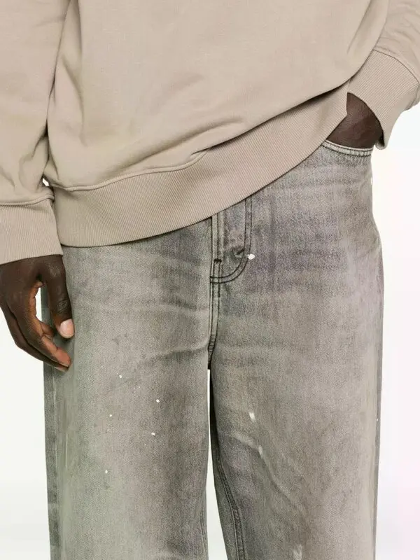 HAIKURE Paint-splatter Straight-leg Jeans