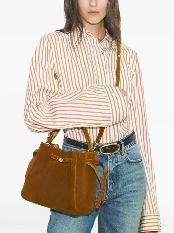 Tory Burch Romy Suede Bucket Bag - Brown