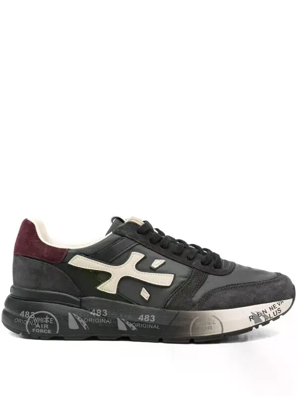 Premiata Patch-detail Sneakers - Black