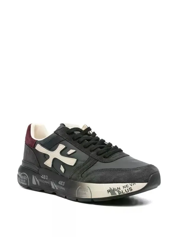 Premiata Patch-detail Sneakers - Black