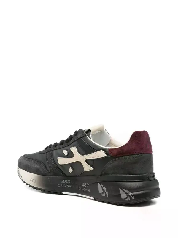 Premiata Patch-detail Sneakers - Black