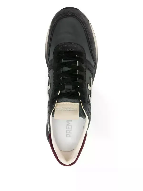 Premiata Patch-detail Sneakers - Black
