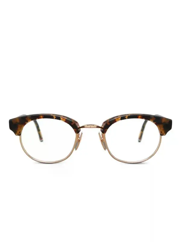 Thom Browne Round-frame Eyeglasses - Brown