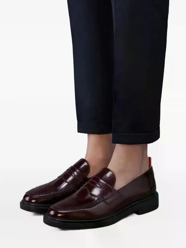 Thom Browne Penny Leather Loafers