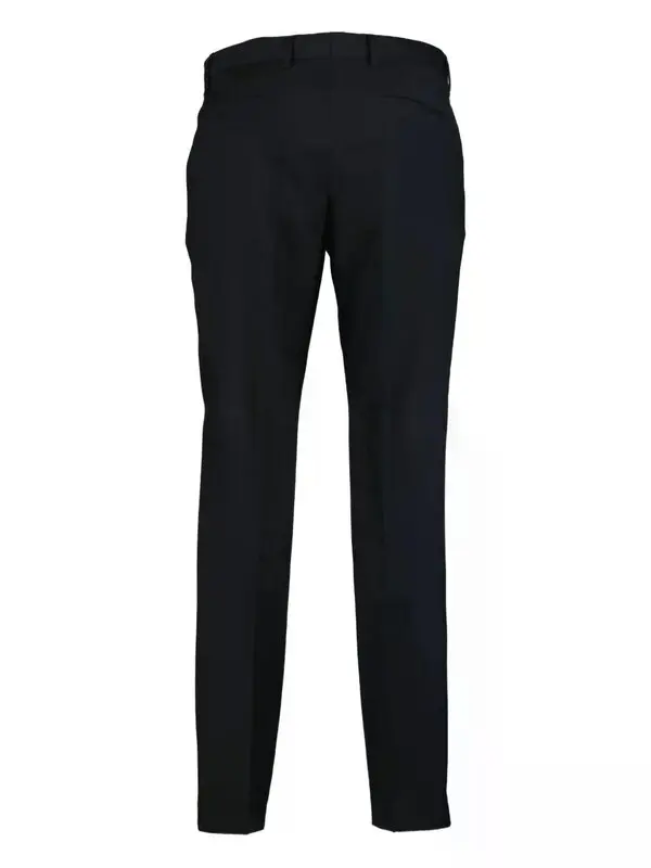 BOSS Tailored Flat-front Trousers - Blue