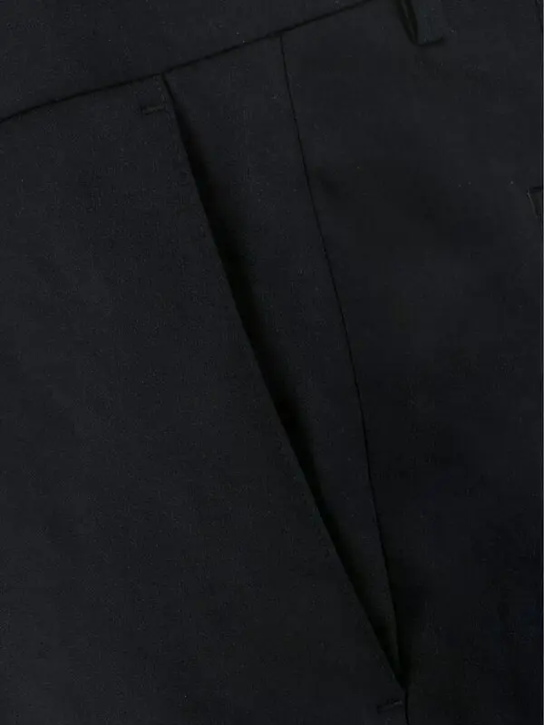 BOSS Tailored Flat-front Trousers - Blue