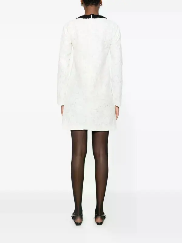 N°21 Crochet-trimmed Lace Mini Dress