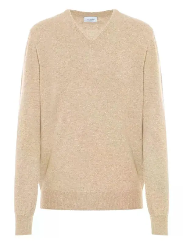 Malo V-neck Cashmere Sweater - Neutrals