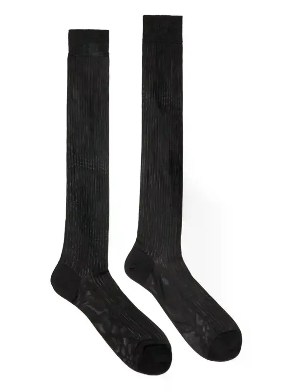 Dsquared2 Classic Ribbed Knee-high Socks - Black