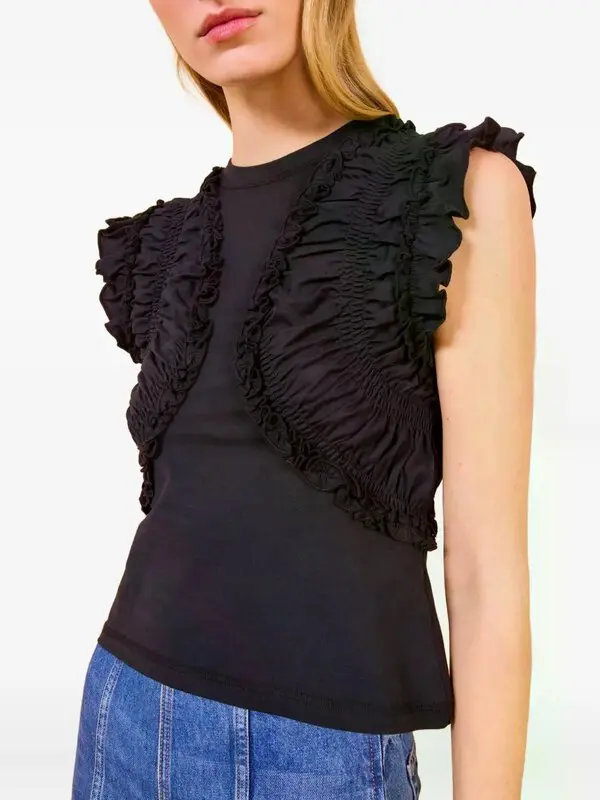Ulla Johnson Ruffled Smocked Top