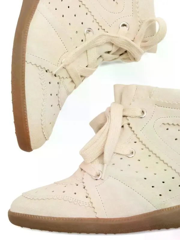 MARANT ETOILE Bobby Perforated Wedge Sneakers