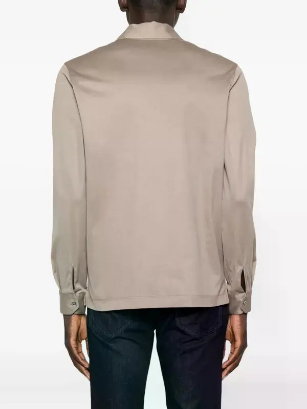 Corneliani Long-sleeve Polo Shirt - Neutrals