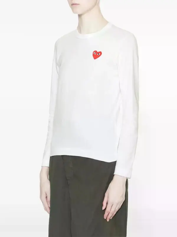 Play Comme Des Garcon Logo-patch T-shirt