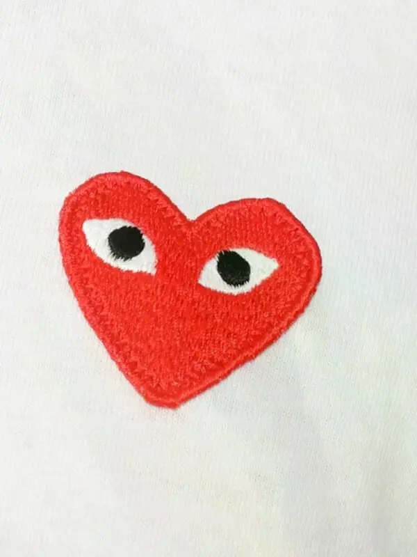 Play Comme Des Garcon Logo-patch T-shirt