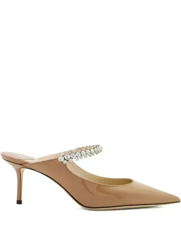 JIMMY CHOO 65mm Bing Crystal-embellished Mules
