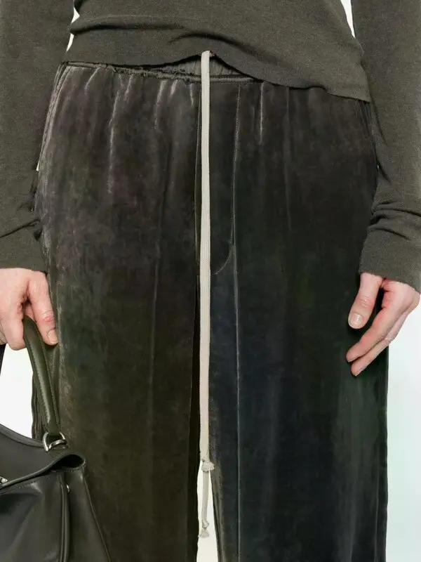 Rick Owens Drawstring Velvet Trousers