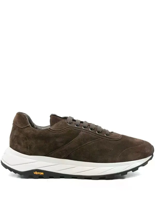 Corneliani Suede Lace-up Sneakers
