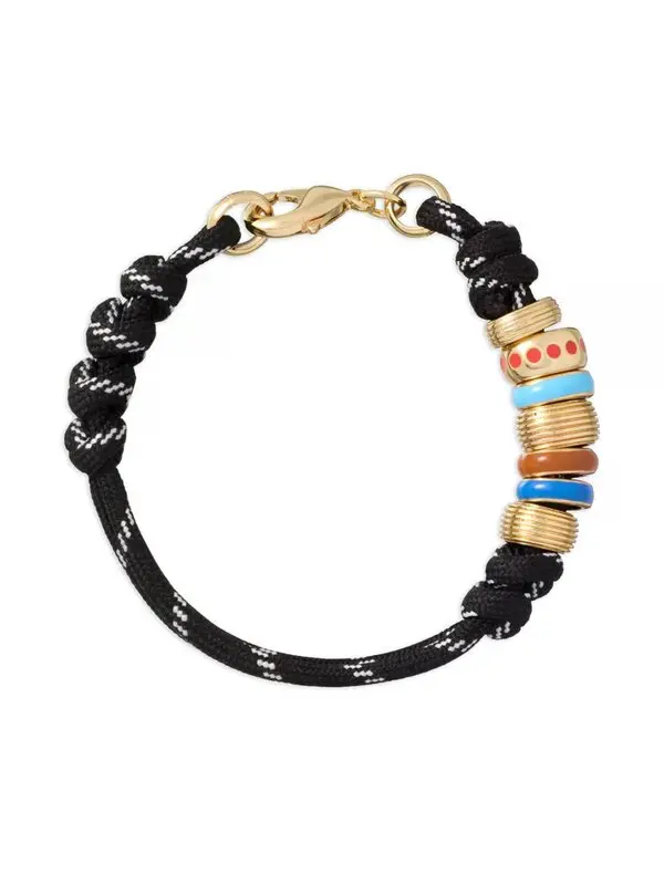 ROXANNE ASSOULIN Knotted-cord Bead Bracelet - Black