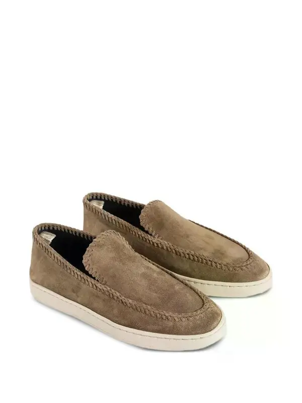 Officine Creative Suede Stitched Loafers