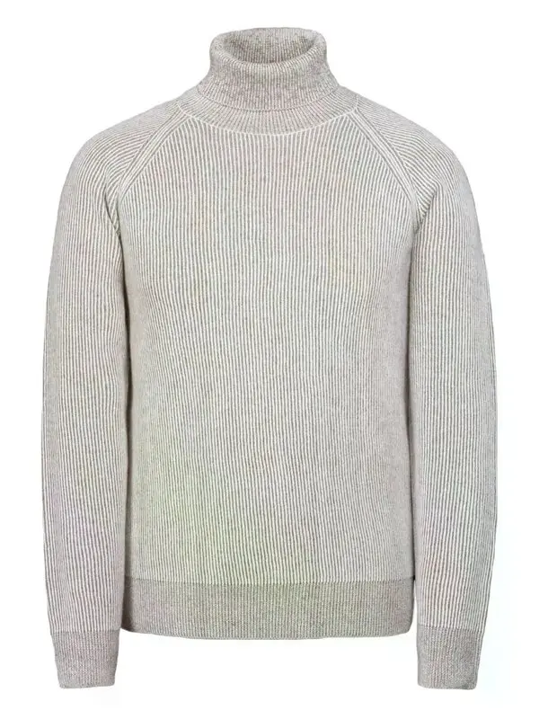 MOORER Ribbed Turtleneck Sweater