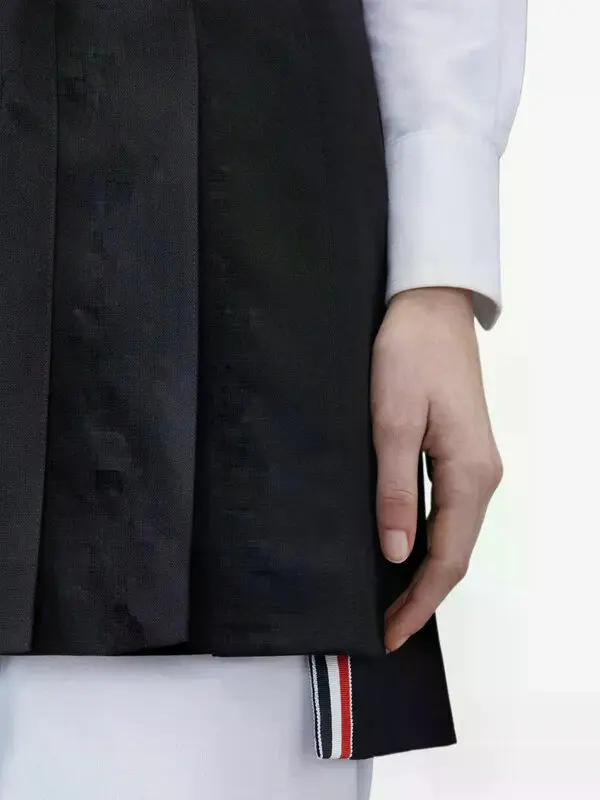 Thom Browne Pleated Mini Skirt - Black