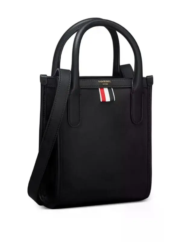 Thom Browne Vertical Leather Tote Bag
