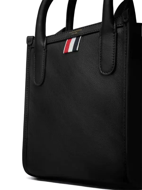 Thom Browne Vertical Leather Tote Bag