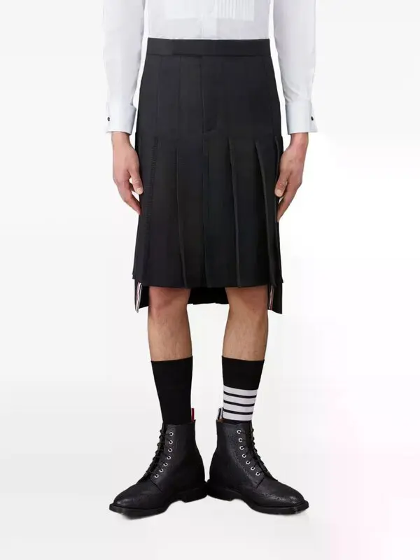 Thom Browne Back-strap Pleated Skirt