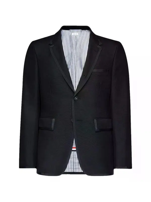 Thom Browne Wool Mohair Classic Sportcoat - Black