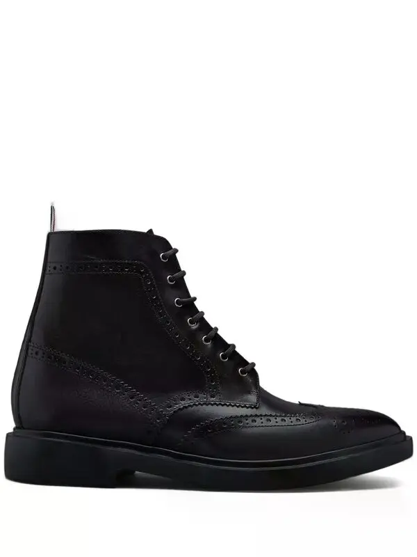 Thom Browne Leather Wingtip Boots