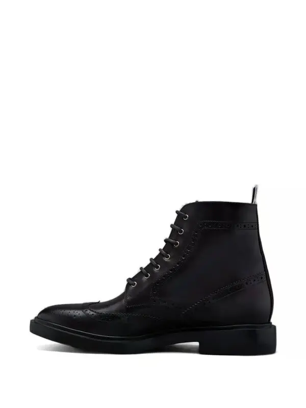 Thom Browne Leather Wingtip Boots