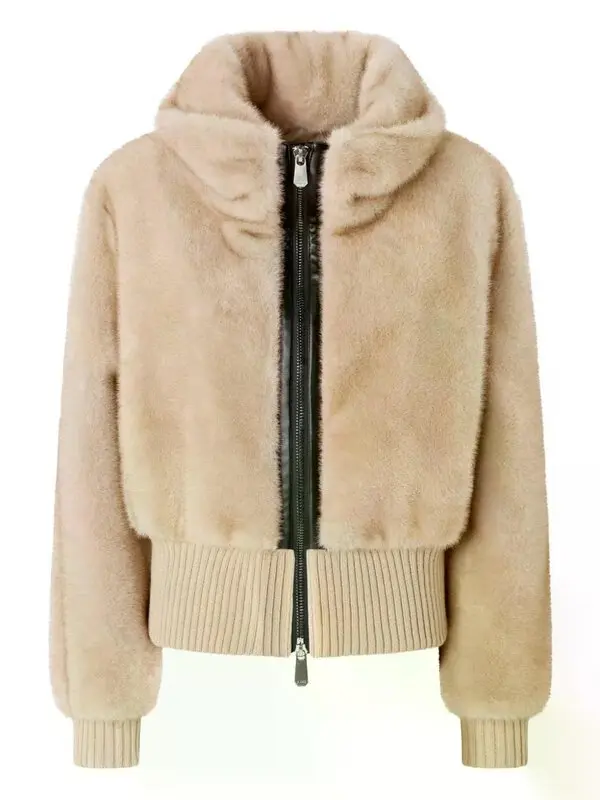 Pinko Faux-fur Jacket - Neutrals