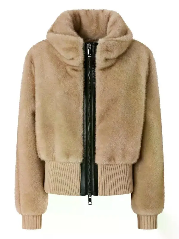 Pinko Faux-fur Jacket - Neutrals