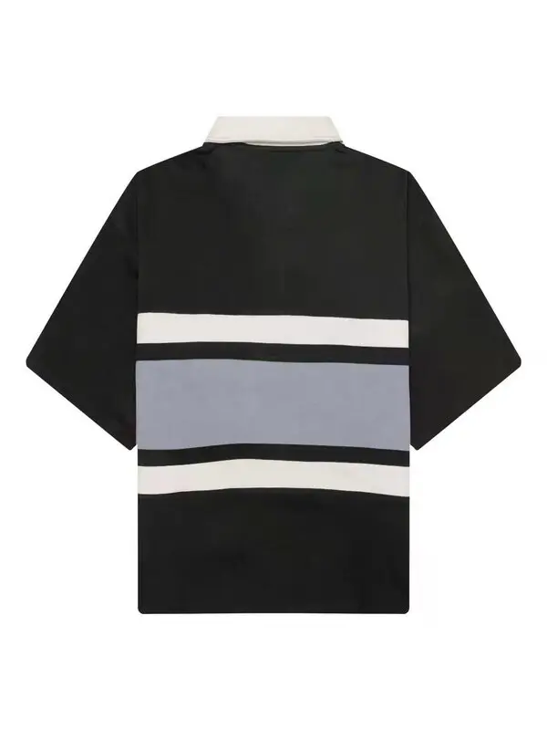 NAHMIAS Stripe-panel Polo Shirt