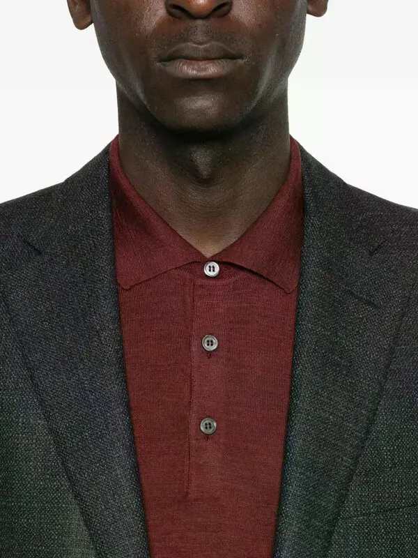 Corneliani Long-sleeve Polo Shirt - Red