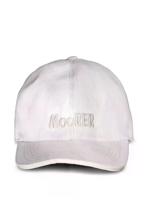 MOORER Logo-embroidered Baseball Cap - Neutrals