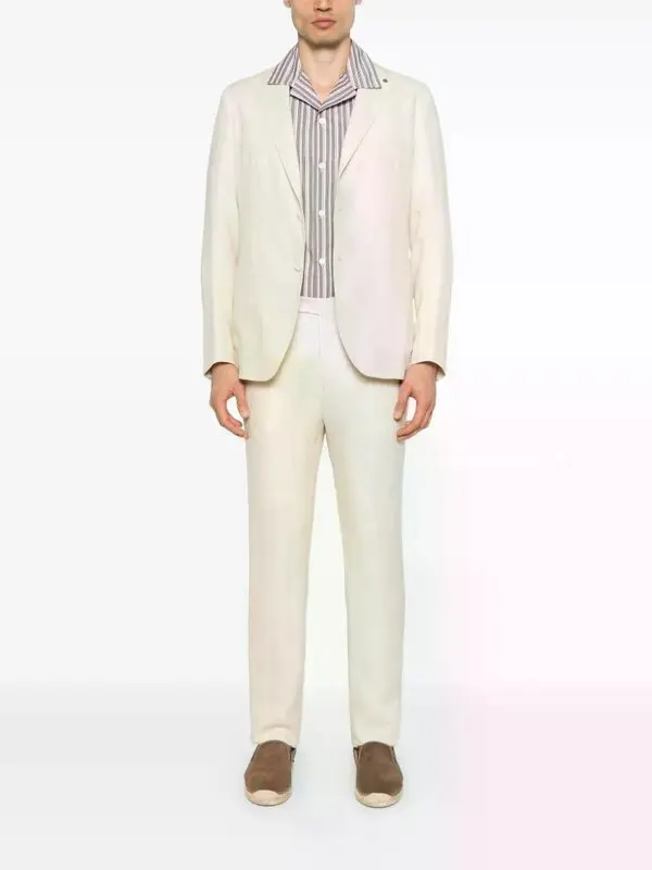 Tagliatore Linen Two-button Suit - Neutrals