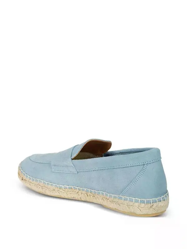ABARCA Penny-strap Suede Loafers - Blue