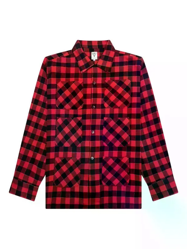SOUTH2 WEST8 Six-pocket Checkered Shirt