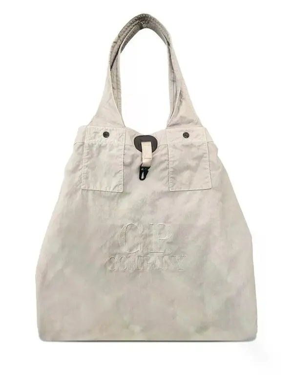 C.P. COMPANY Twill Left Hand Logo Shoulder Bag - Neutrals