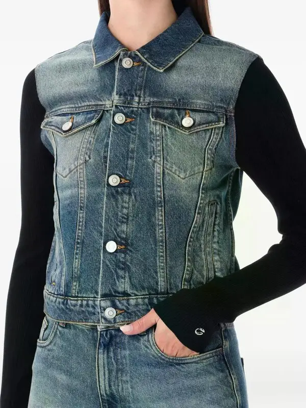 Coperni Ribbed Denim Jacket