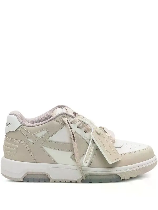 Off-White Out Of Office" Leather Sneakers - Neutrals