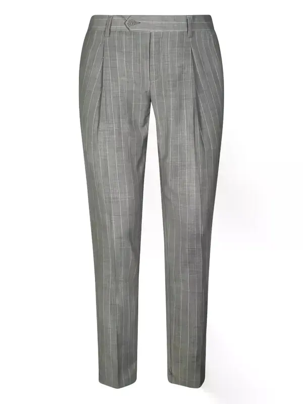 MARSEM Pinstripe Pleated Trousers